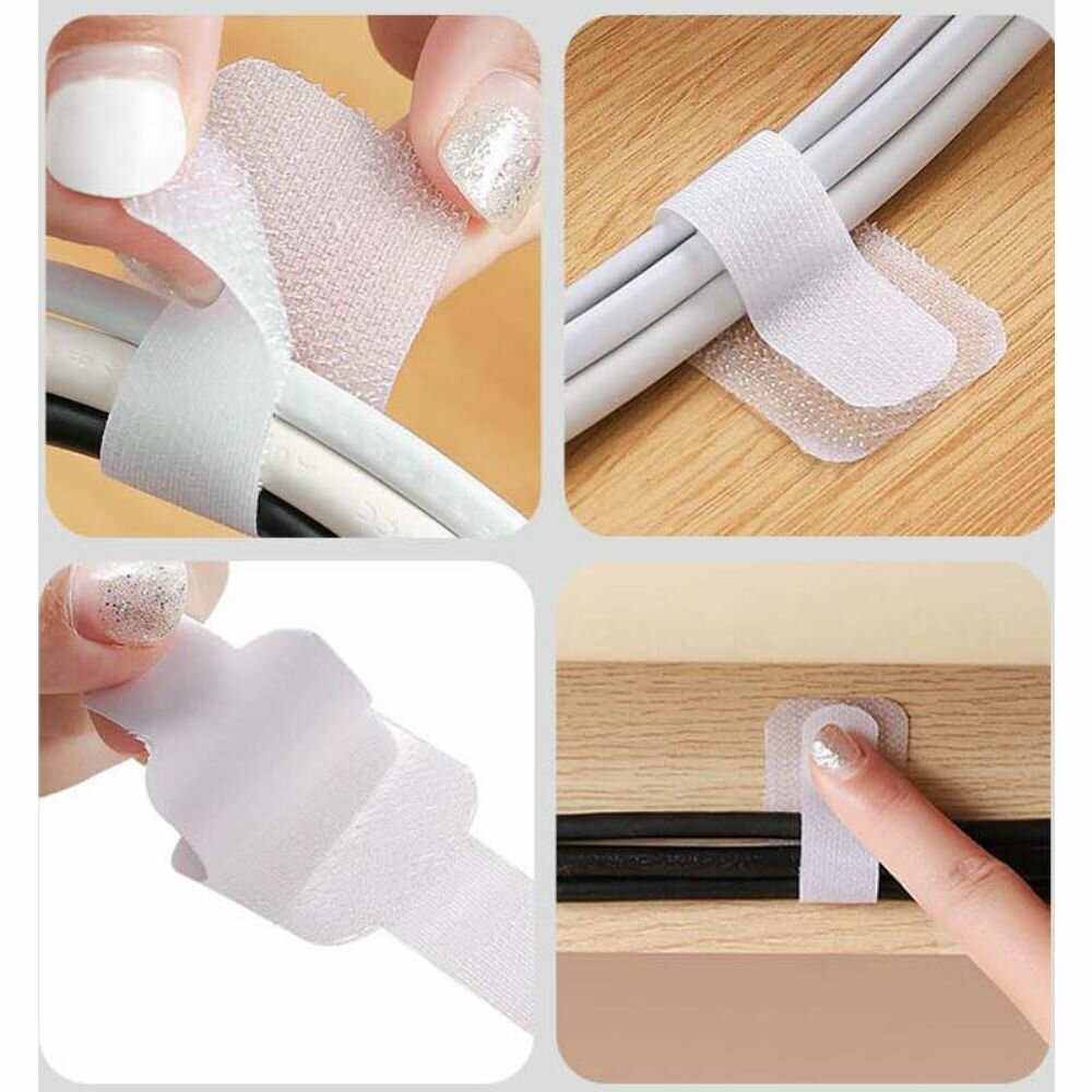 Самоклеящаяся кабельная стойка, органайзер для кабелей, 20 шт.