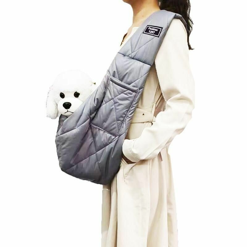 Слинг для домашних животных/зимняя пуховая толстая стеганая сумка для прогулок с домашними животными