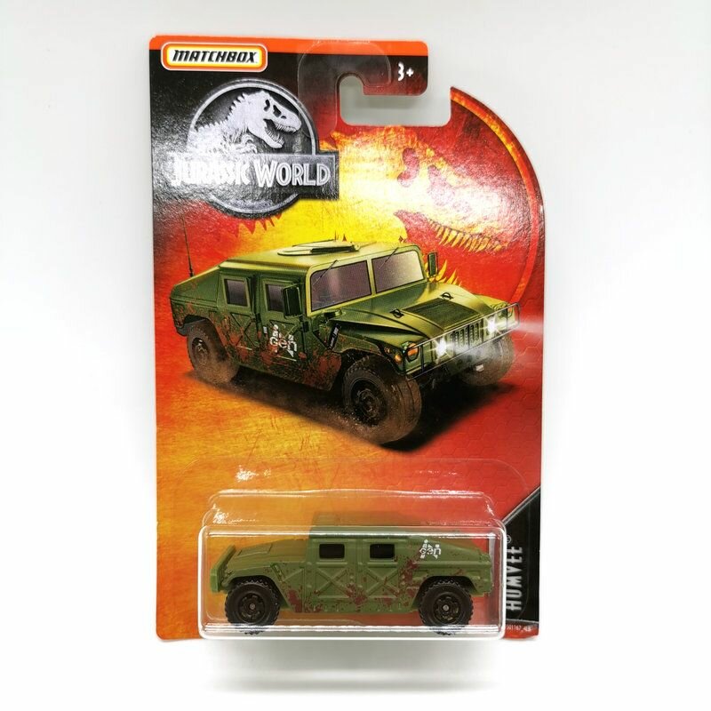 Машинка Matchbox Jurassic World 1/64 car model Humvee