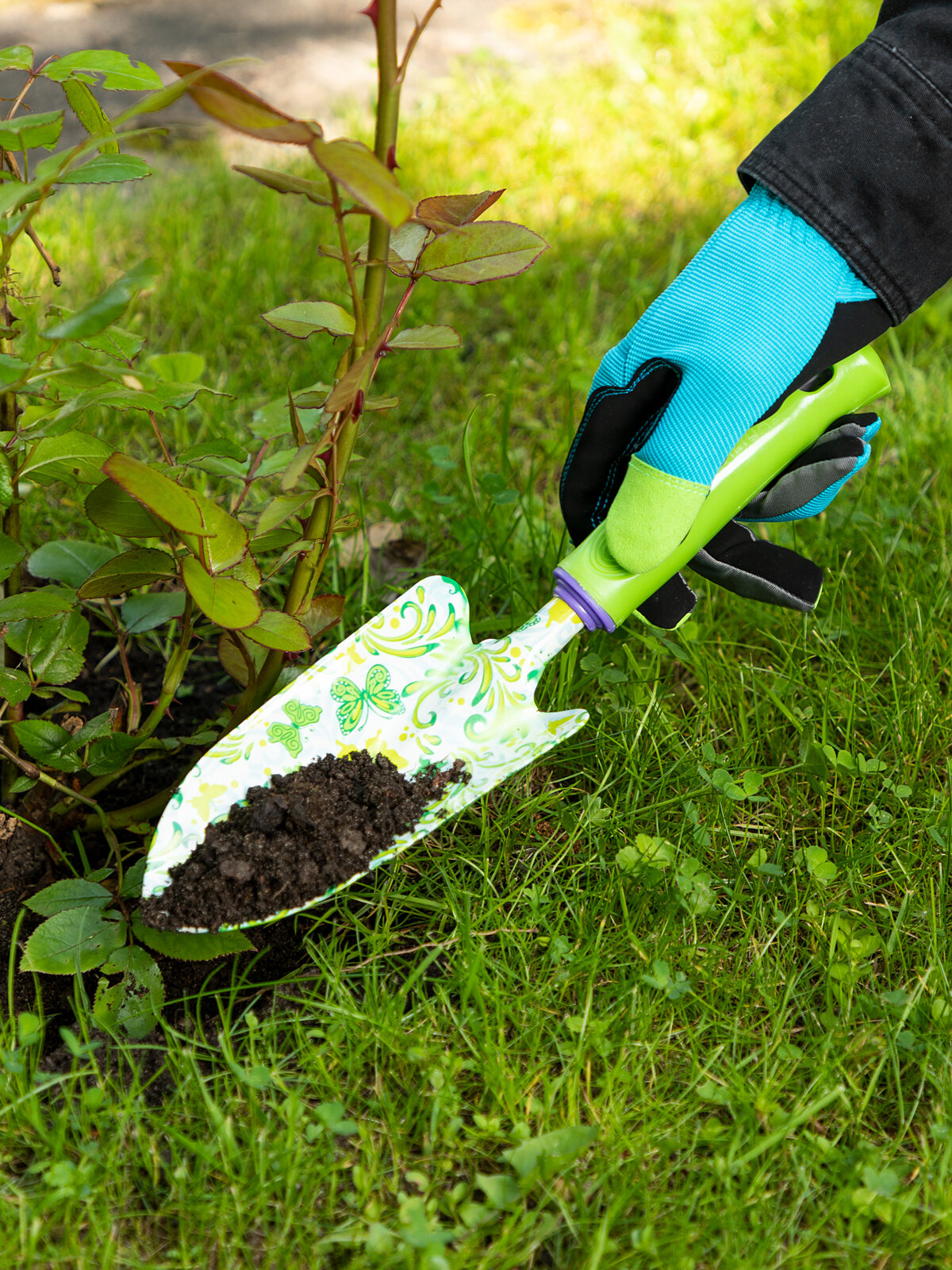 Совок посадочный широкий Palisad 80х330 мм, стальной, пластиковая рукоятка 62036