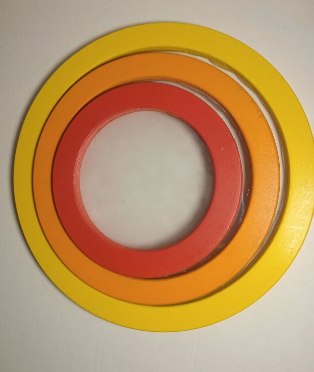 SDC-SET3 Slim Drum Рамочные барабаны 8", 10", 12", с палочкой, разные цвета, Sinkopa