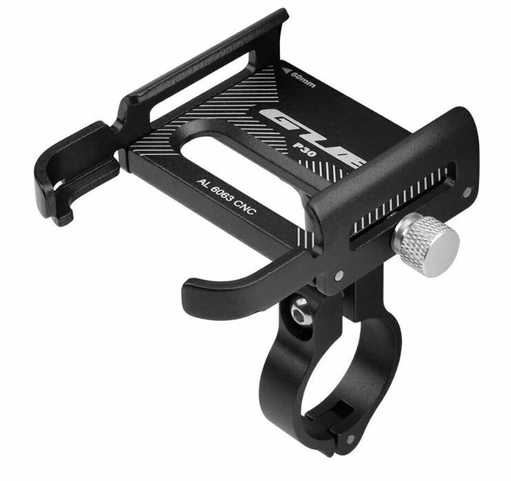 Металлический держатель крепление для телефона на велосипед универсальный. GUB P-30. Черный