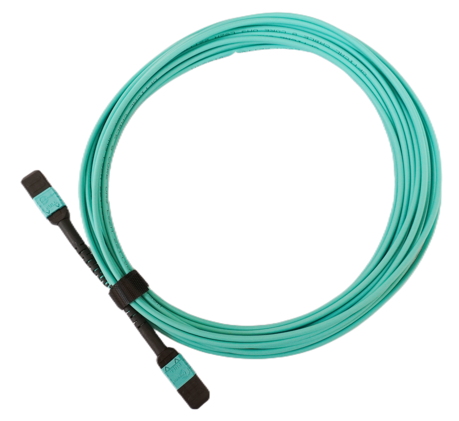 Патч-корд, PC-MPO/PC-MPO/UPC-FF-MM4-12F, 1 шт, 3 м, голубой/черный