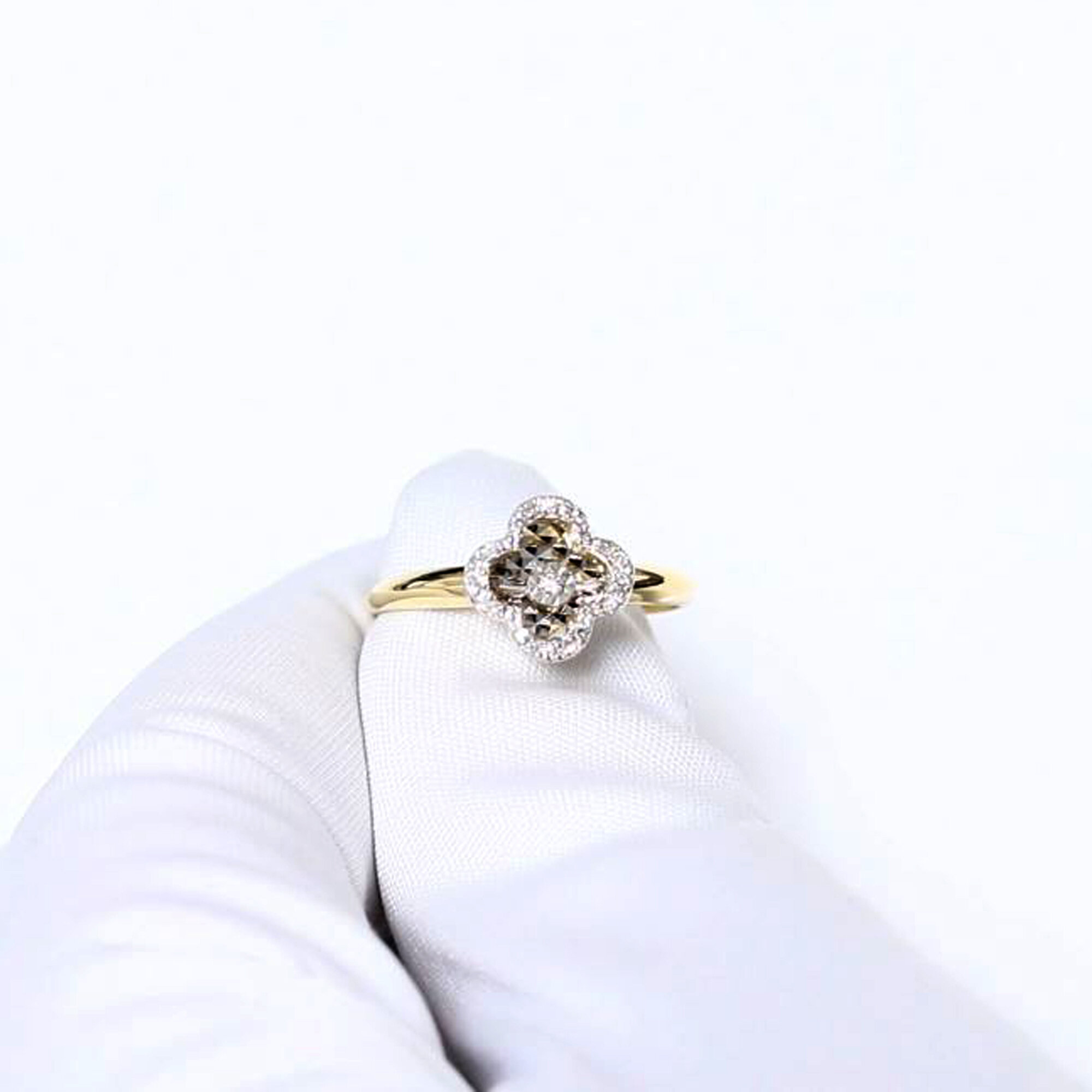 Кольцо, желтое золото, 585 проба, бриллиант