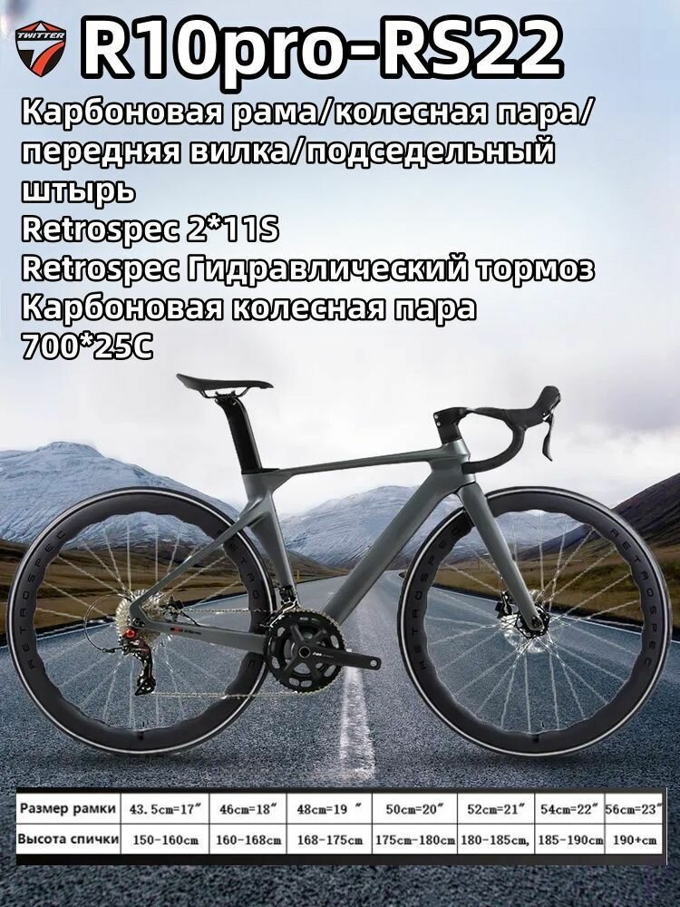 Велосипед Шоссейный, Шоссейный, R10pro-RS22