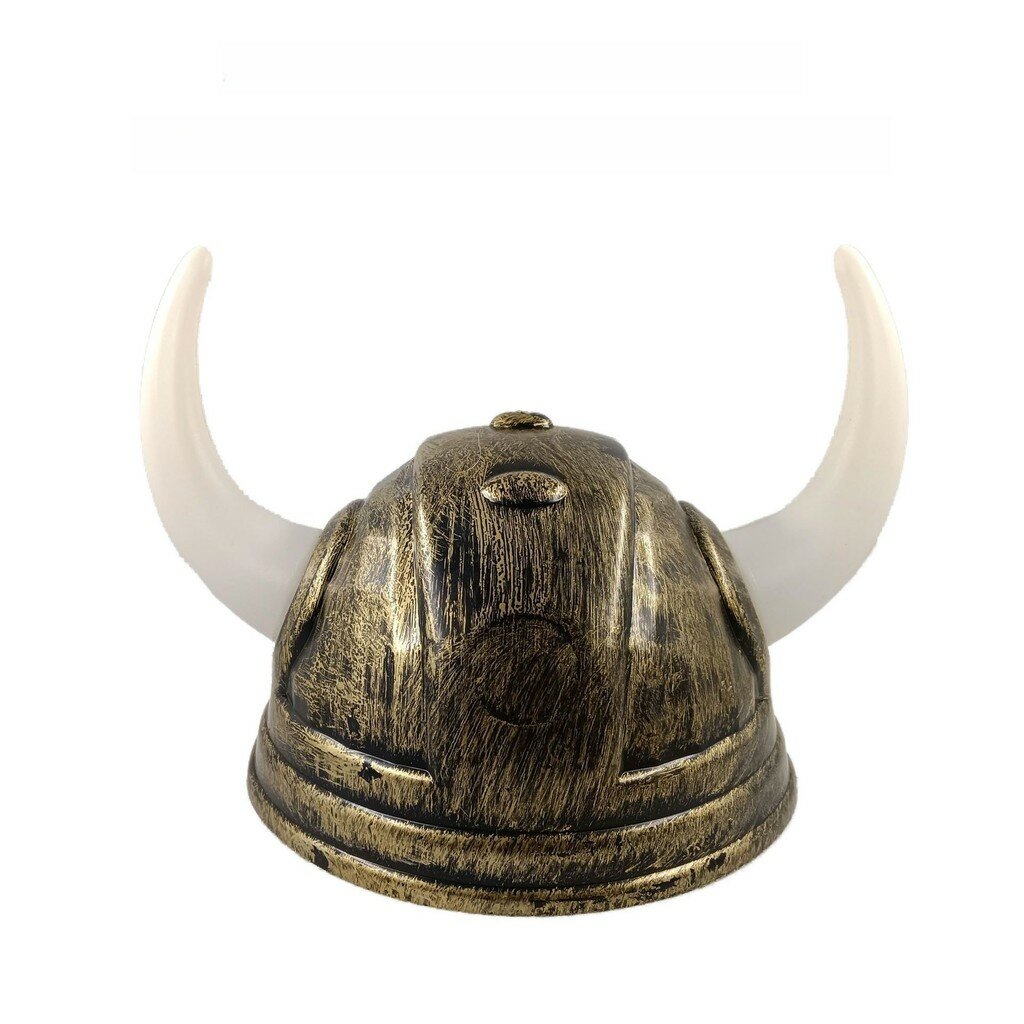 Игрушка шлем викинг с рогами маленький серебристая краска для детей для косплея и фестивалей золото