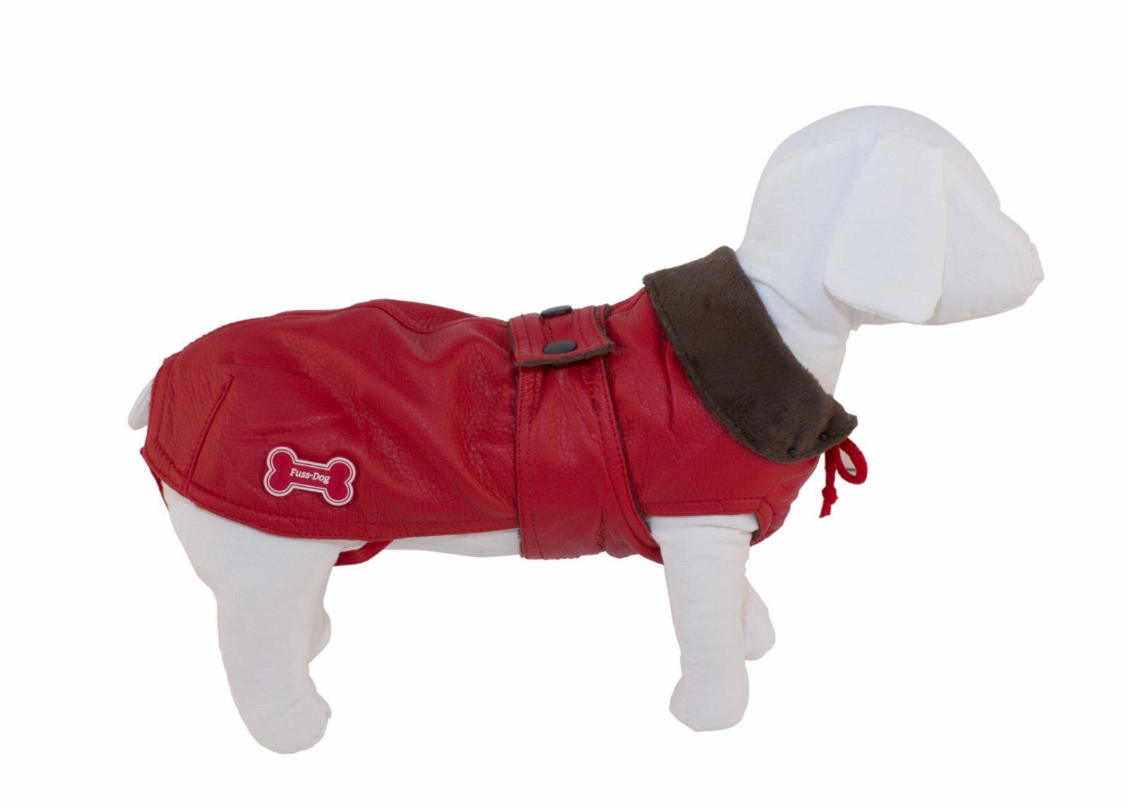 Жилет из экокожи "Харли" (красный)