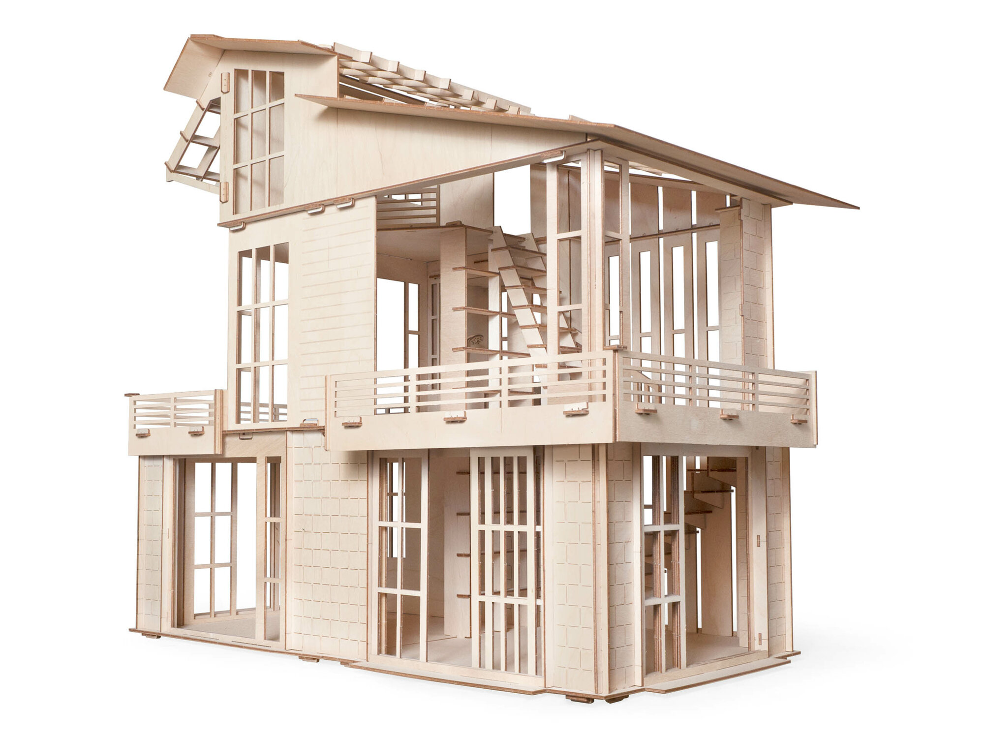 Деревянный конструктор Lemmo toys Дом Лофт 2891 281 деталь 0164 5+