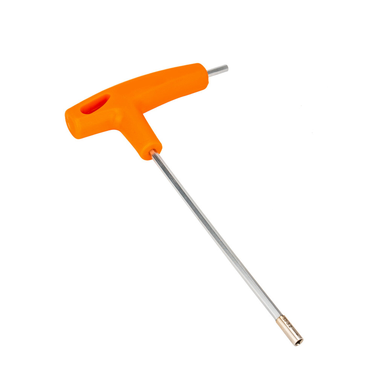 Т-образный торцевой ключ со встроенным скрытым ключом для колпачков спиц, инструмент для ремонта велосипедов и мотоциклов с квадратным отверстием (3,2 мм)