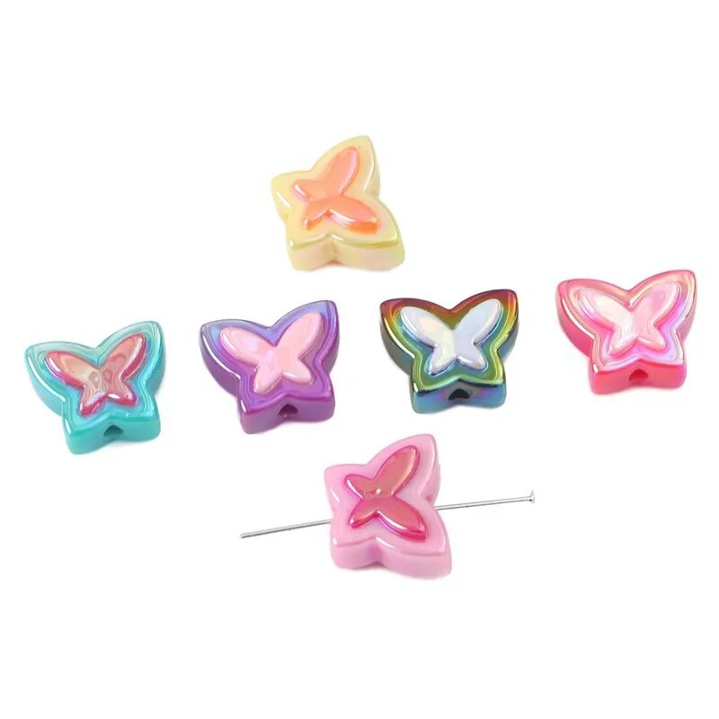 YoZuSmily акриловые бусины-бабочки 10 шт. 1