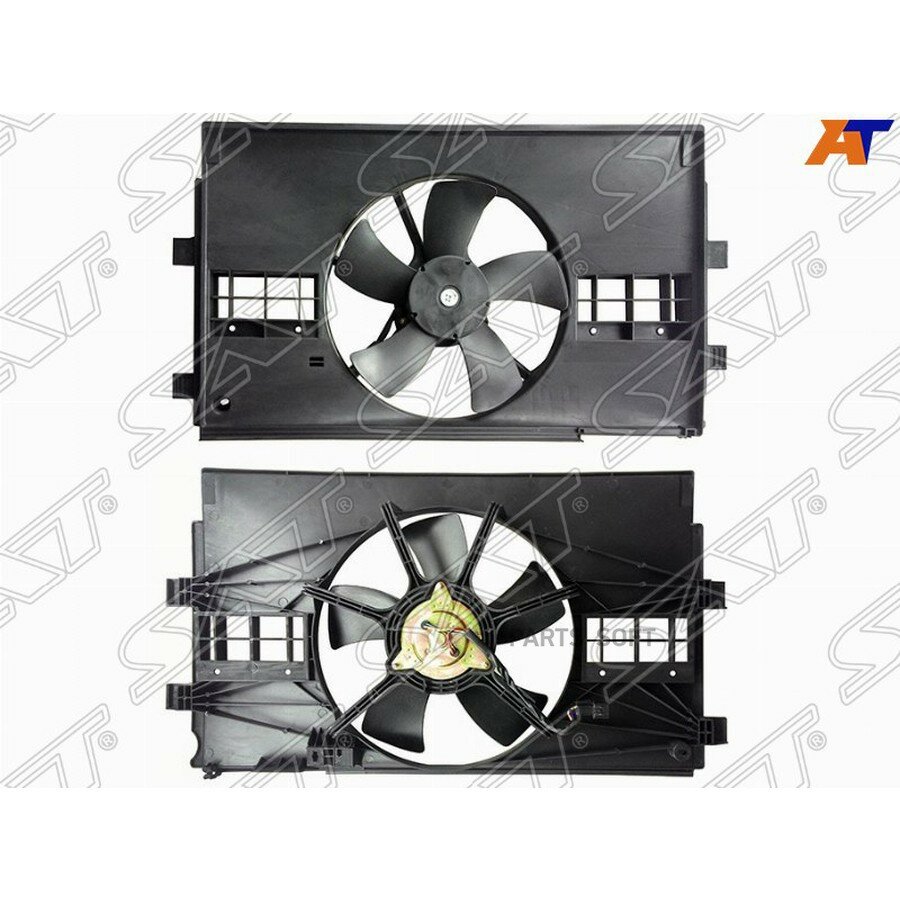 Диффузор радиатора в сборе MITSUBISHI LANCER X 07- от официального дистрибьютора, SAT, артикул STMBW5201A0