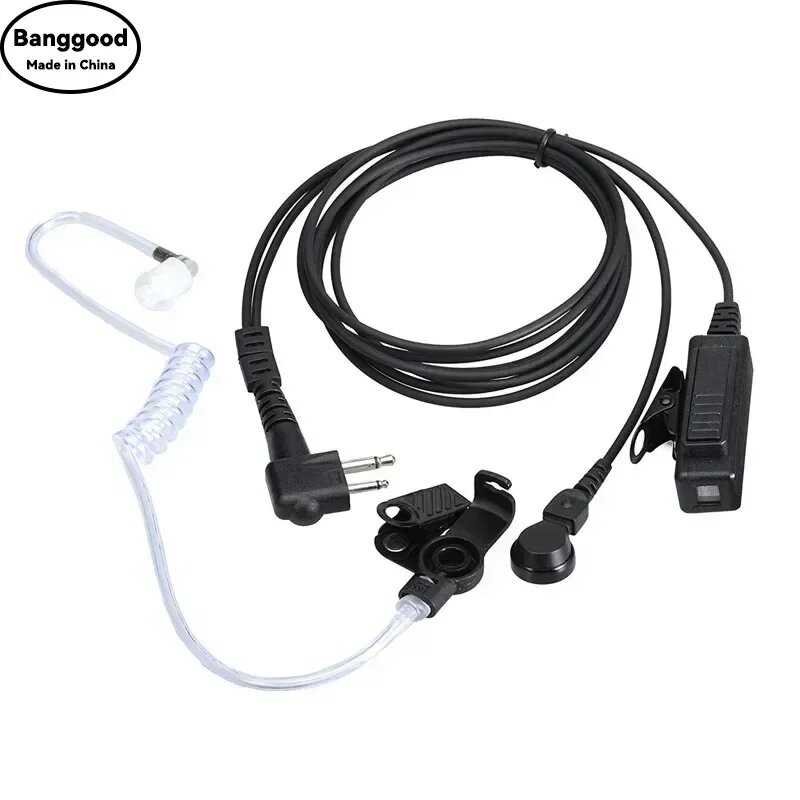 Наушник с воздушной трубкой, гарнитура с микрофоном PTT для рации MOTOROLA DP1400 EP450 GP88S CP88 CP040 CP140 CP180 GP300 GP68 PR400 P080