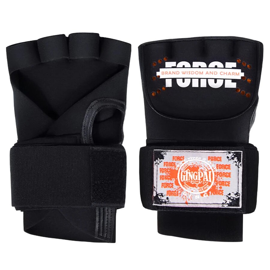 Боксерские бинты-перчатки для мужчин, внутренние перчатки для Муай Тай, полупальцевые перчатки с гелевыми вставками для ММА и тхэквондо