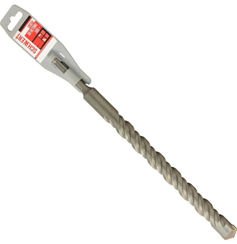 Бур по бетону SCHWERT 5602079 SDS-Plus, 22 х 260 мм по кирпичу, бетону, железобетону