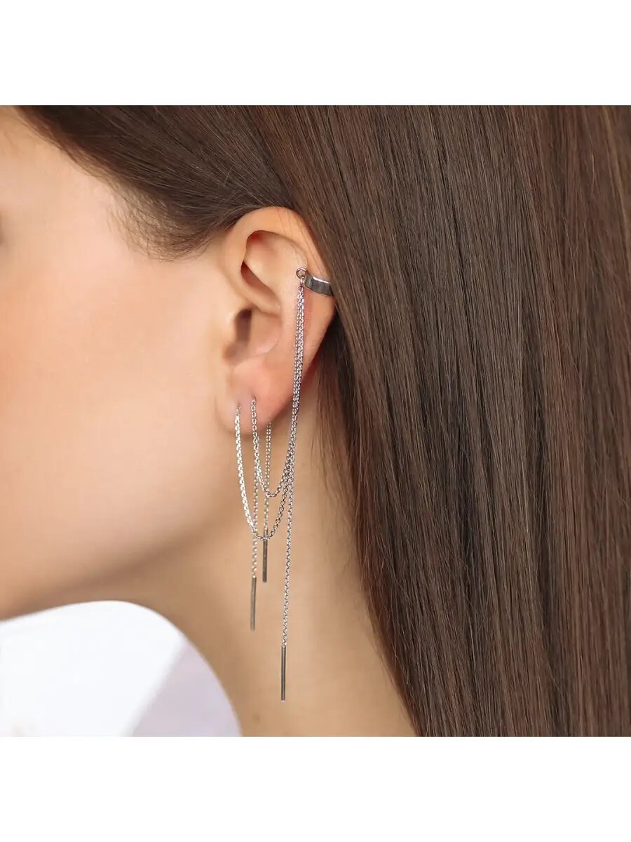 Кафф, серебро, 925 проба