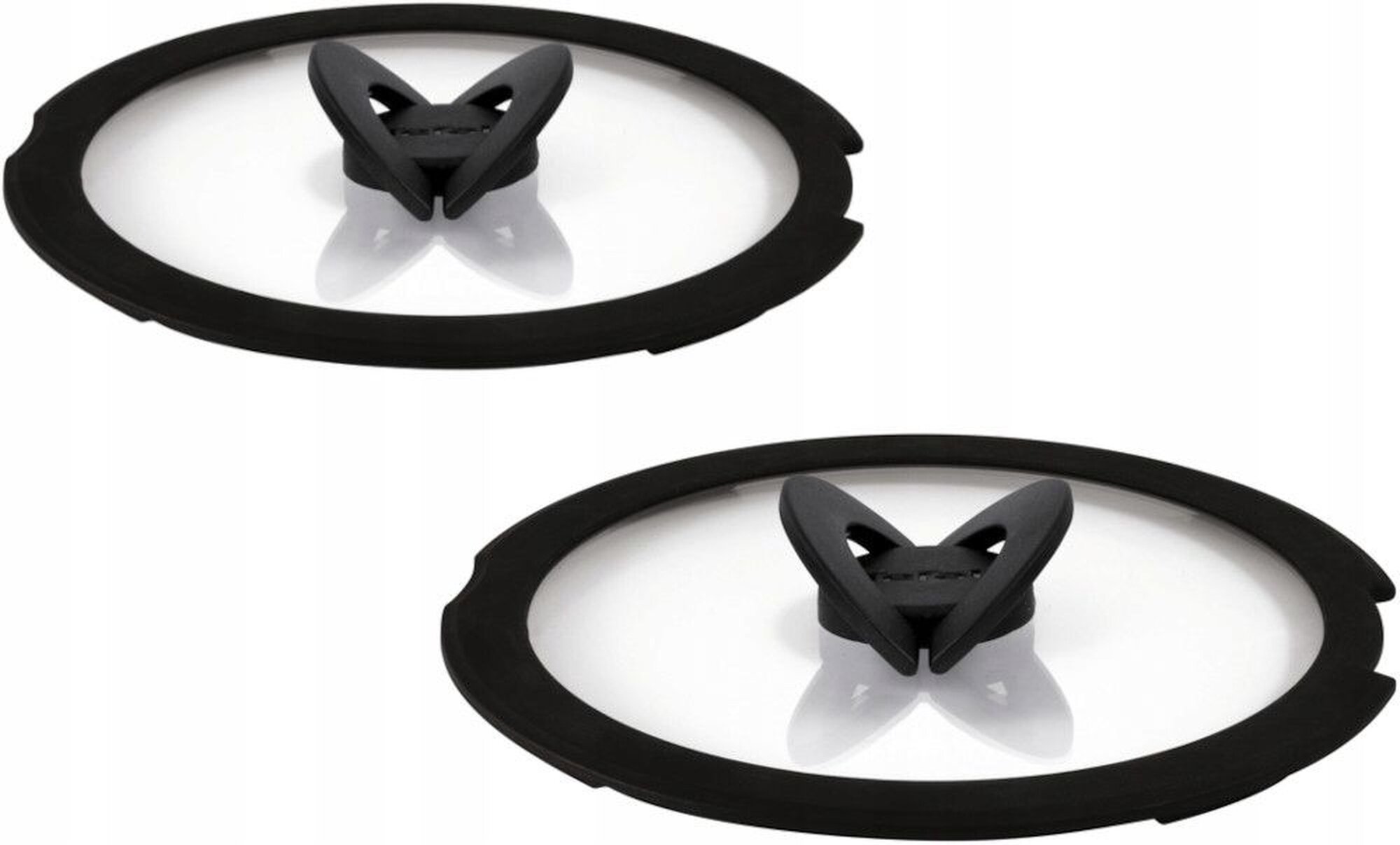 Набор крышек Tefal "Ingenio", для кастрюль и сковород, стеклянные, 24 и 28 см