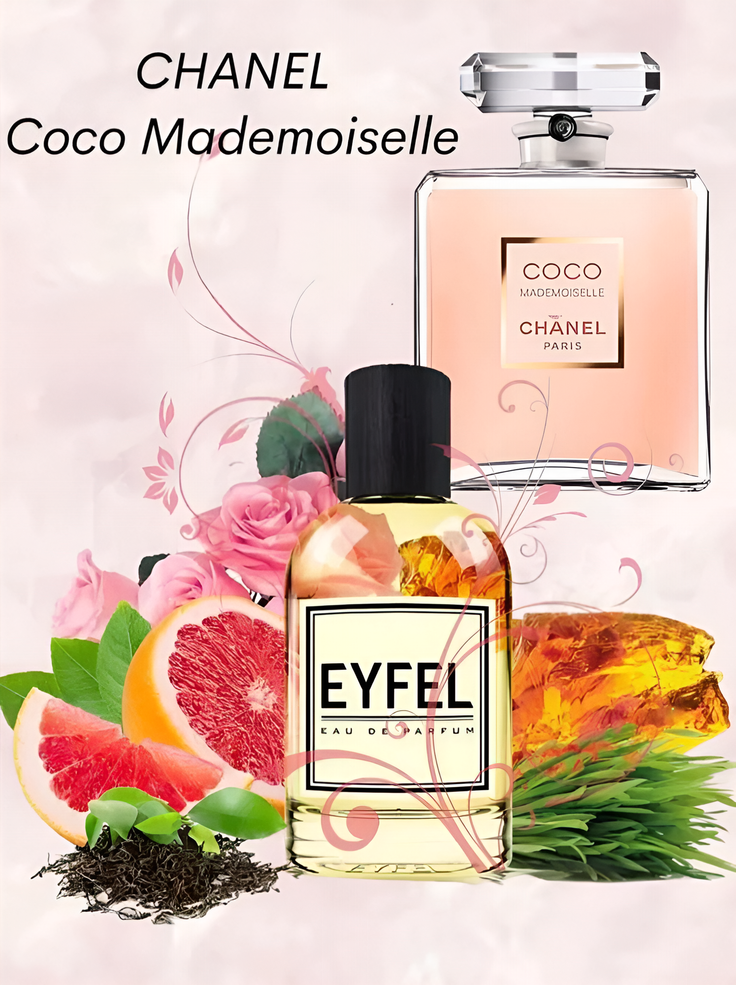 Духи женские EYFEL W97 Mademoiselle, восточно-цветочные, 50 мл