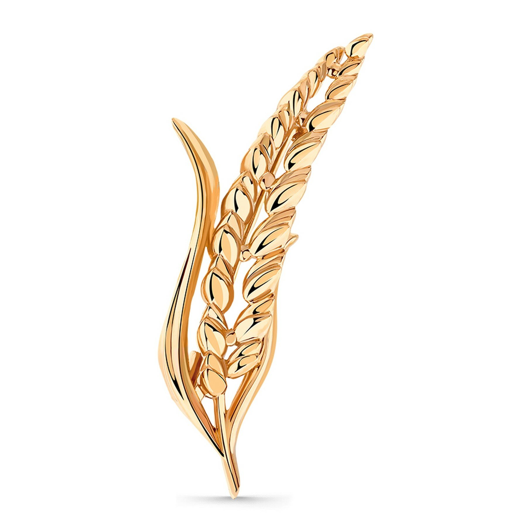 Брошь, красное золото, 585 проба