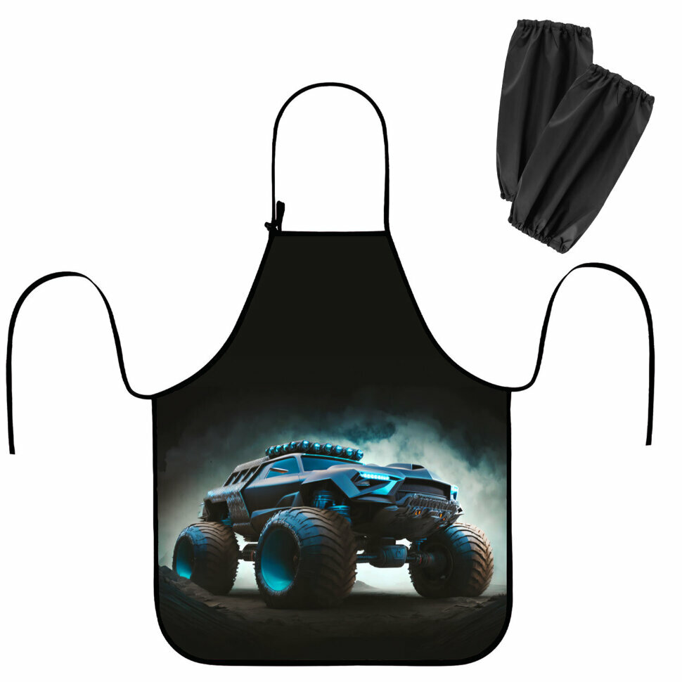 Фартук с нарукавниками для уроков труда юнландия, регулировка по росту, 46х54 см, "Space driver", 273634, 273634