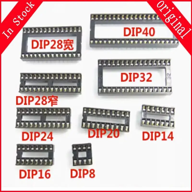 Розетки для микросхем cischy DIP6 DIP8 DIP14 DIP16 DIP18 DIP20 DIP28 DIP40 28 PIN (Wide)