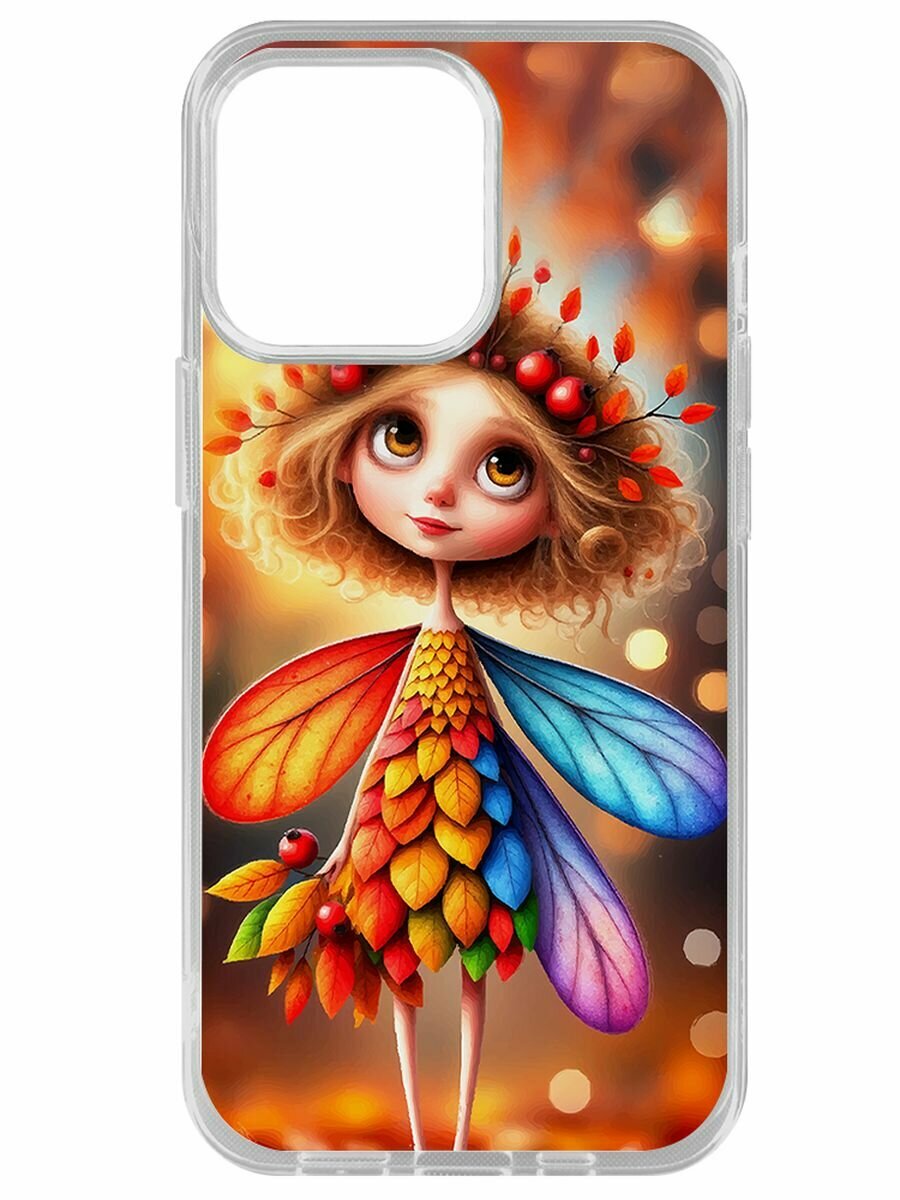 Чехол-накладка Krutoff Clear Case Осенюшка для iPhone 14 Pro Max