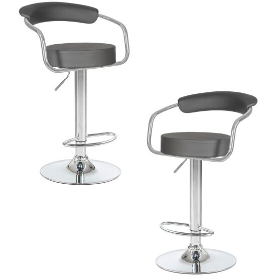 Стул барный Dobrin MARTA (серый)(2 шт/уп)