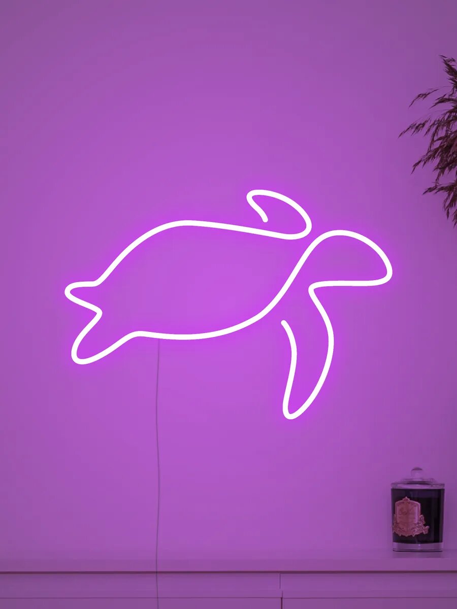 "Черепаха" неоновая лампа, светильник