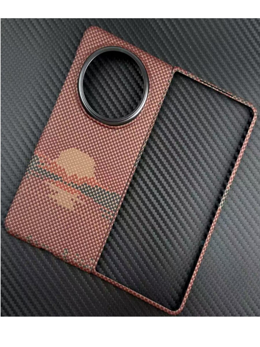 Карбоновый чехол Carbon Shield для Honor Magic V5 Metal Frame с Magsafe Sunrise