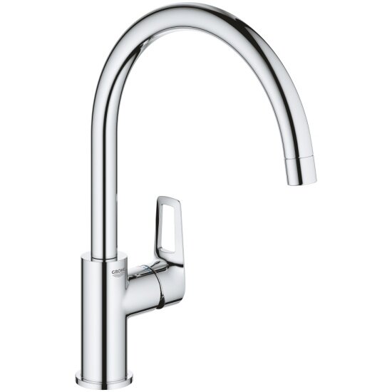 Смеситель для кухни Grohe BauLoop с высоким C-образным изливом, хром 31232001