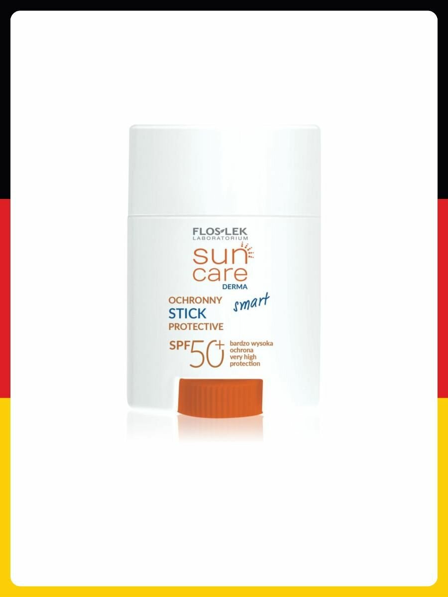 Средство солнцезащитное FlosLek Laboratorium Sun Care Derma Sunscreen Stick for the face and sensitive areas SPF 50, 16 г