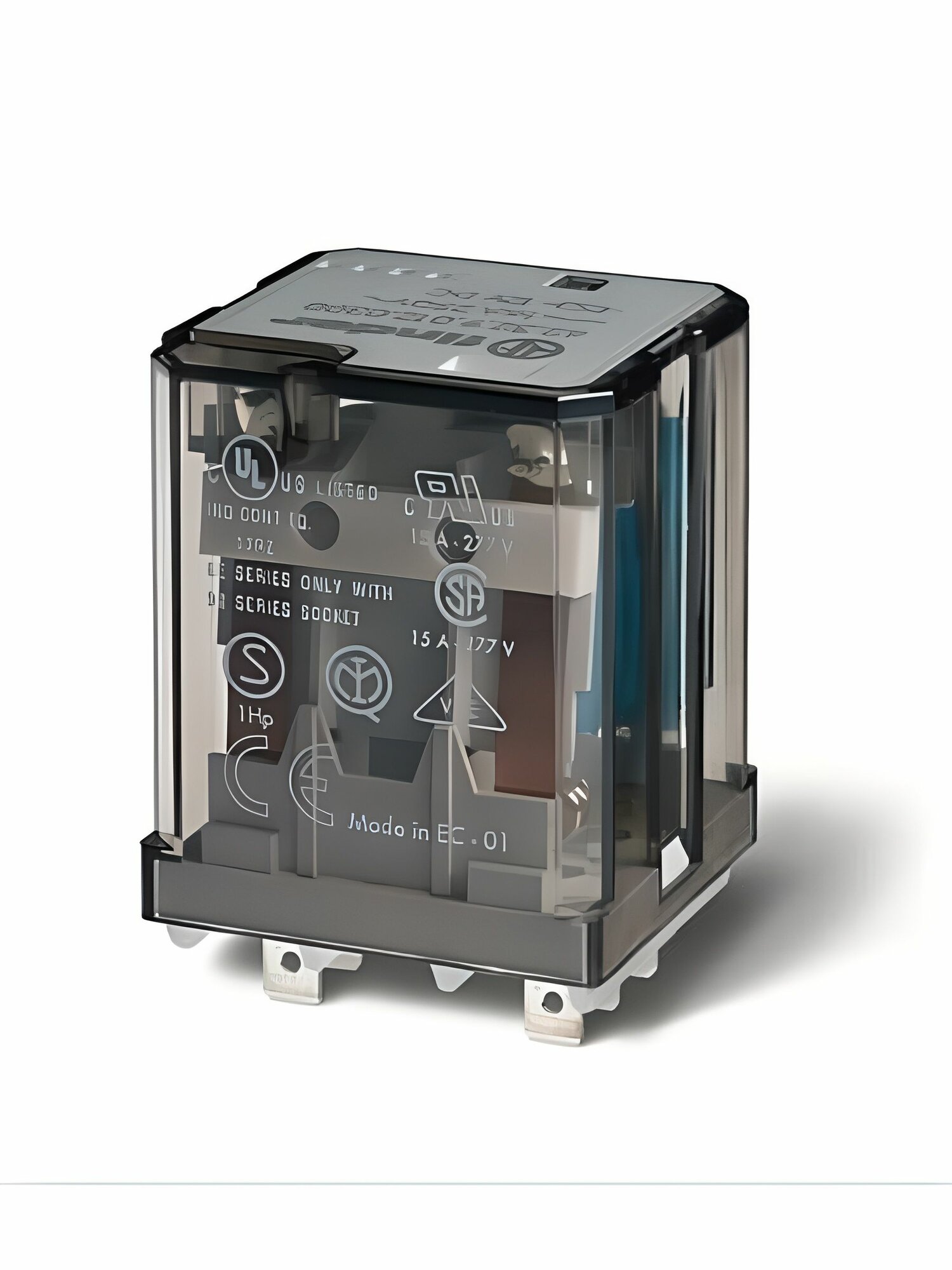 Силовое реле; 2 перекидных контакта 16А ( 230В AC)