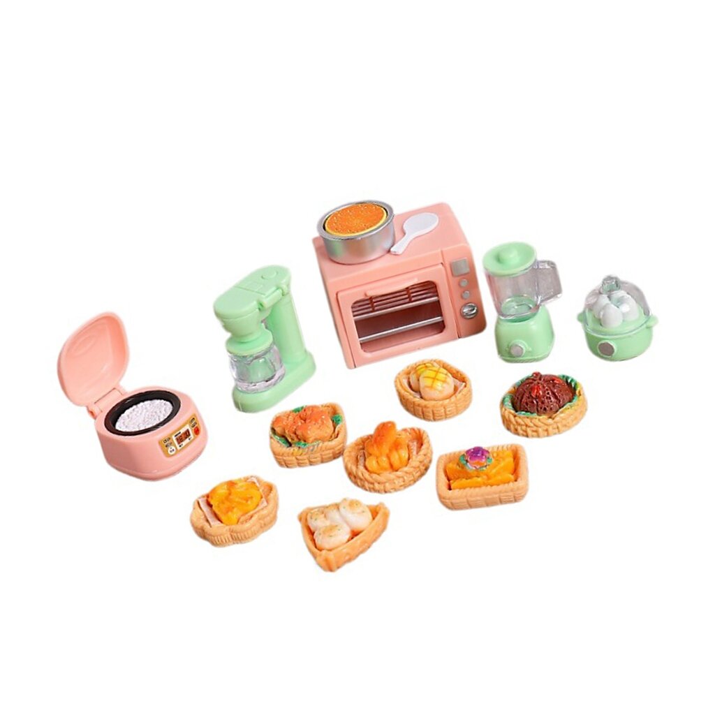 Миниатюрная кухня: духовка и рисоварка 1/12 для кукол