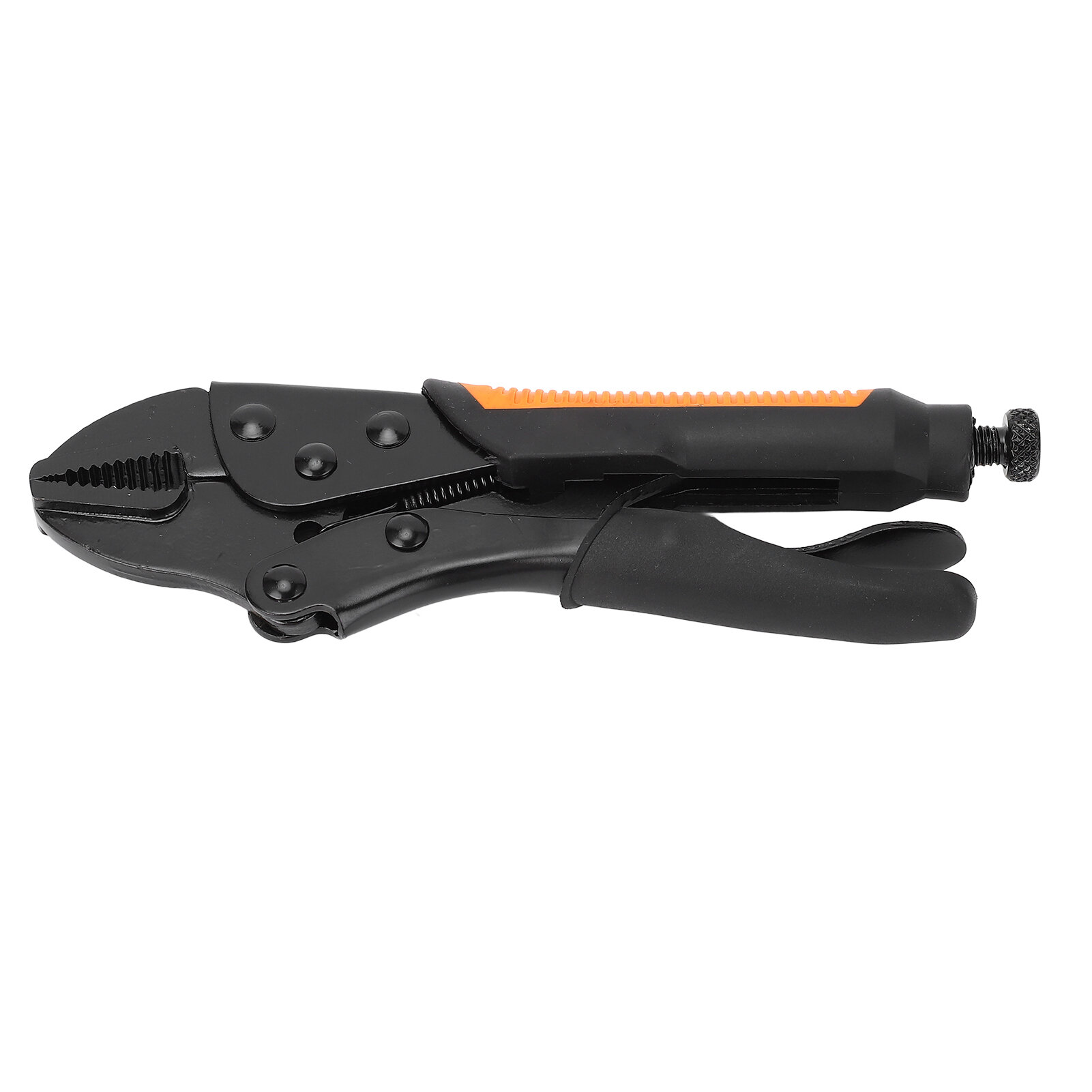 Плоскогубцы с фиксатором, изогнутые губки, износостойкие зубья, нескользящая ручка, портативные плоскогубцы с регулируемым винтом, 7 дюймов