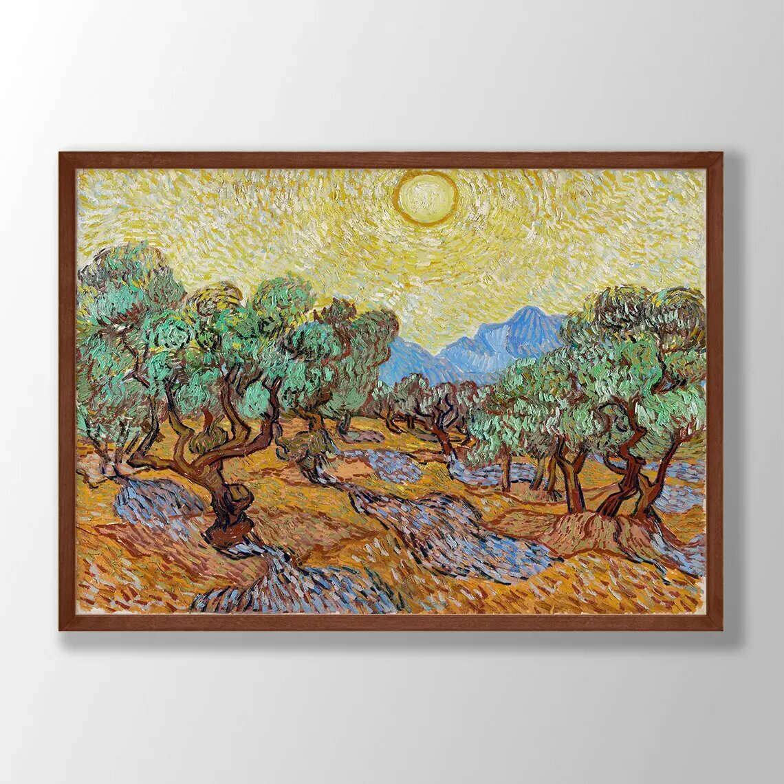 Картина Ван Гога "Оливковая роща", 50x70см, WO1026