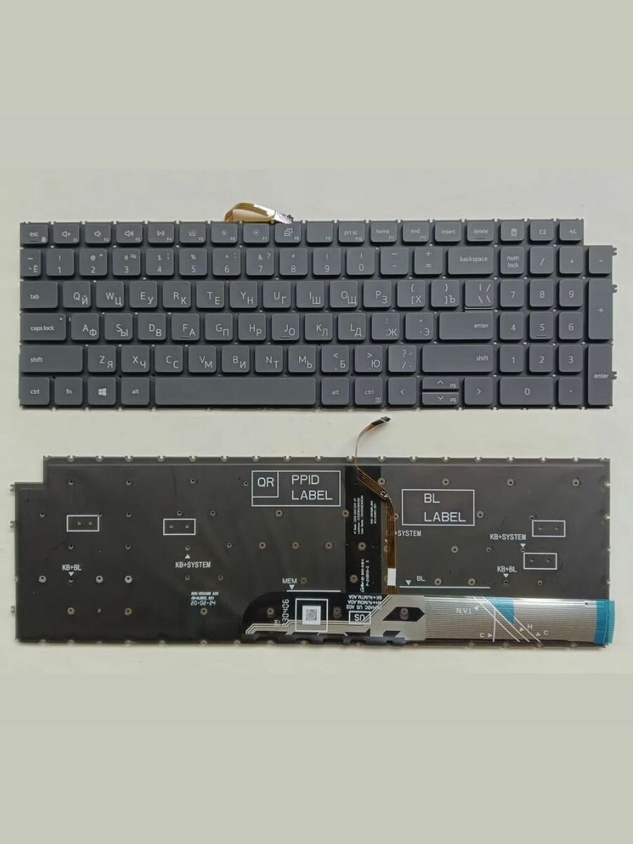 Новая клавиатура для Dell Vostro 15 3510 3515 3525 3520 5510 5515 P106F с подсветкой