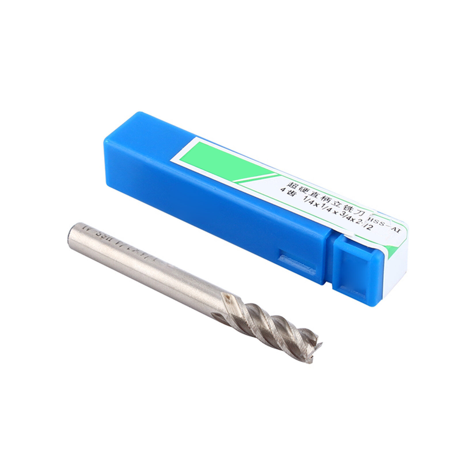 1 шт. 4-х перая концевая фреза с прямым хвостовиком 1/4 дюйма. Концевые фрезы с рабочим резцом 1/4 дюйма.