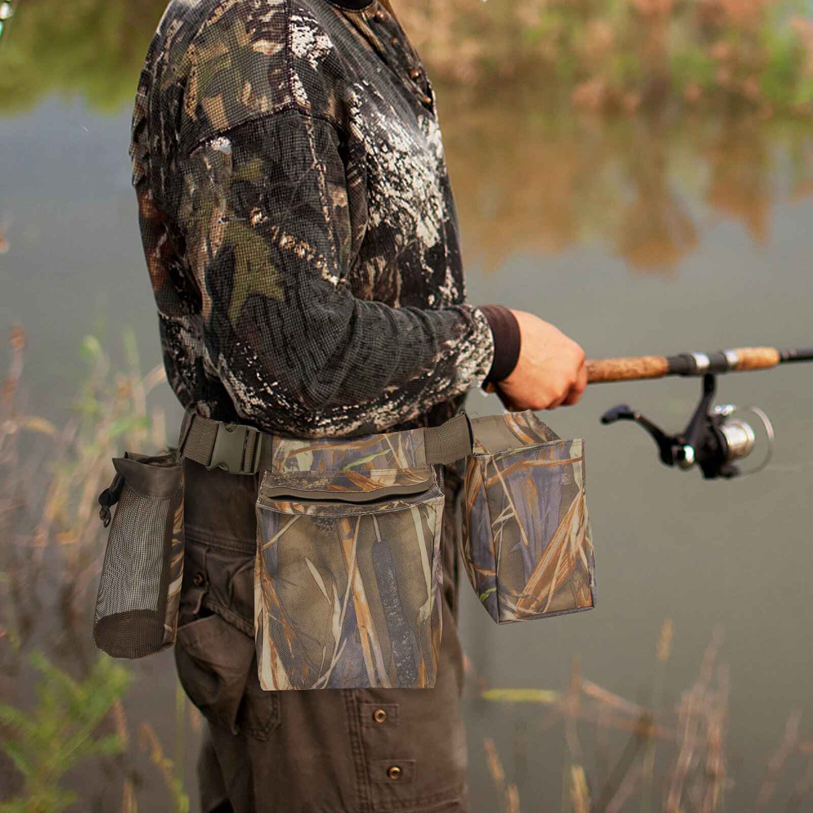 Регулируемая поясная сумка для охоты Dove с чехлом для дичи, сумки для хранения ракушек, переноска для бутылок с водой для охоты