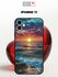 Черный матовый чехол на Apple iPhone 11 / Айфон 11 с принтом Морской пейзаж