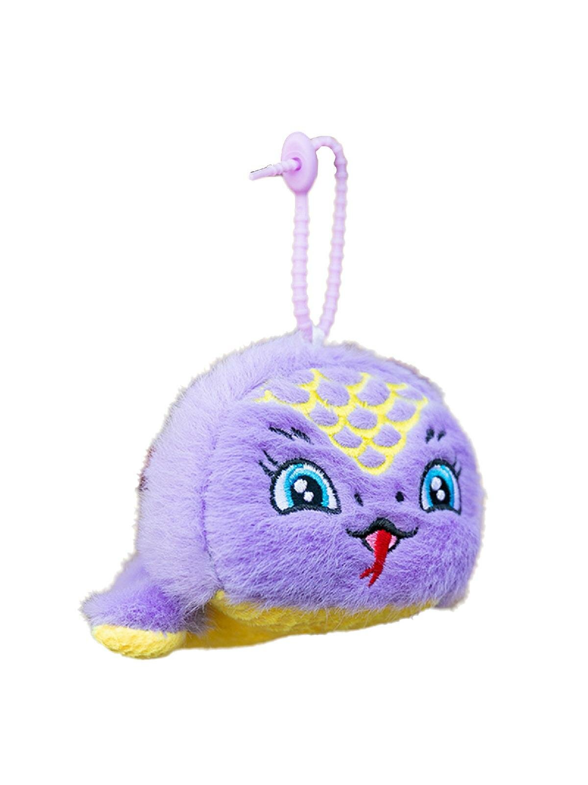 Мягкая игрушка, Кулон-талисман Года змеи с головой змеи-фиолетовый