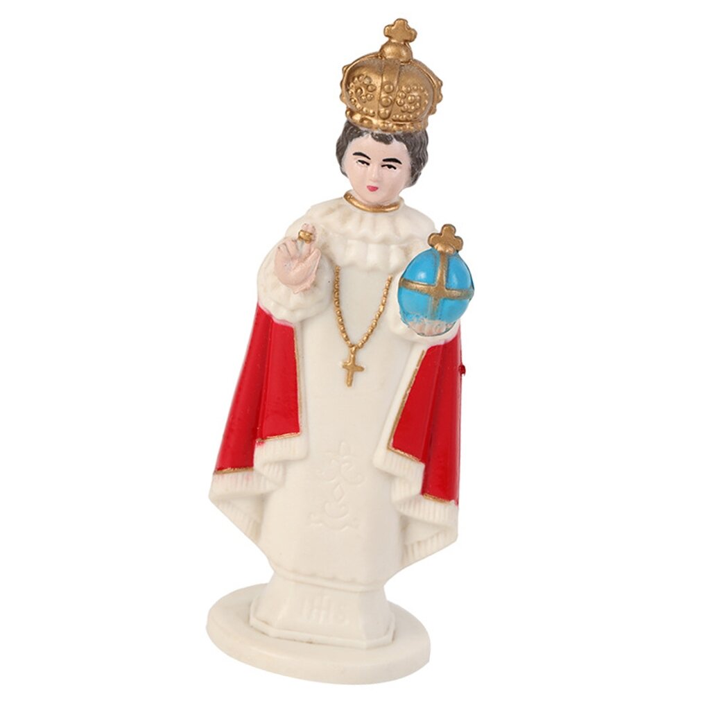 Религиозная Статуя Орнамент с Глобусом Фигурка Священника