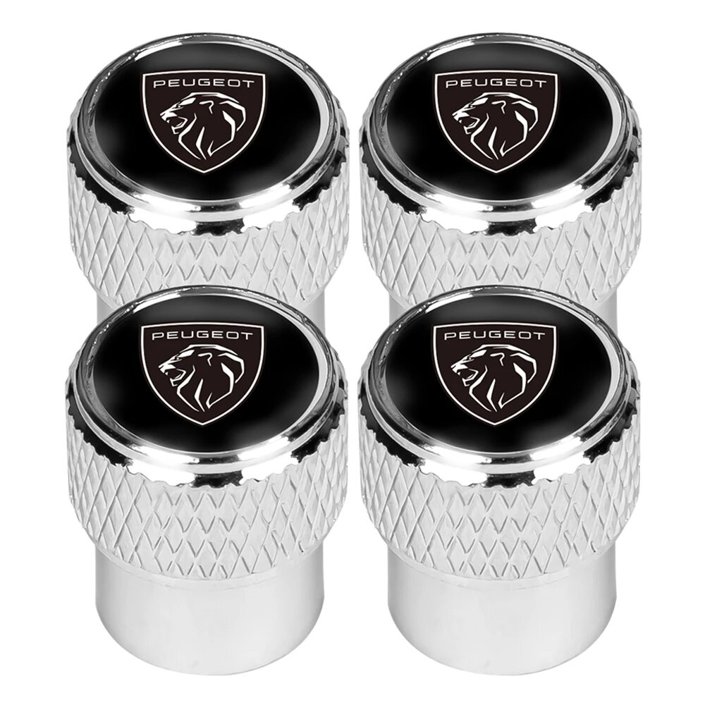 4 шт, 3D алюминиевый сплав, автомобильные колеса, клапаны для шин, воздушные колпачки для штока, пылезащитные чехлы, оригинальные аксессуары для Peugeot 508 407 2008 5008 307