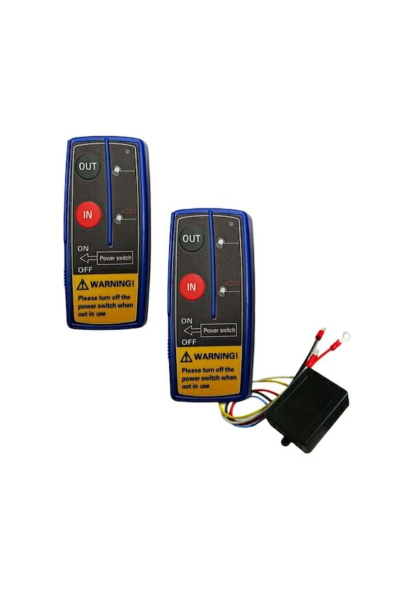 PRO version Blue Shell car marine atv electric winch wireless remote control black