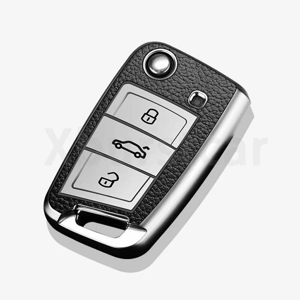 Чехол для ключей VW Skoda Seat silver cover