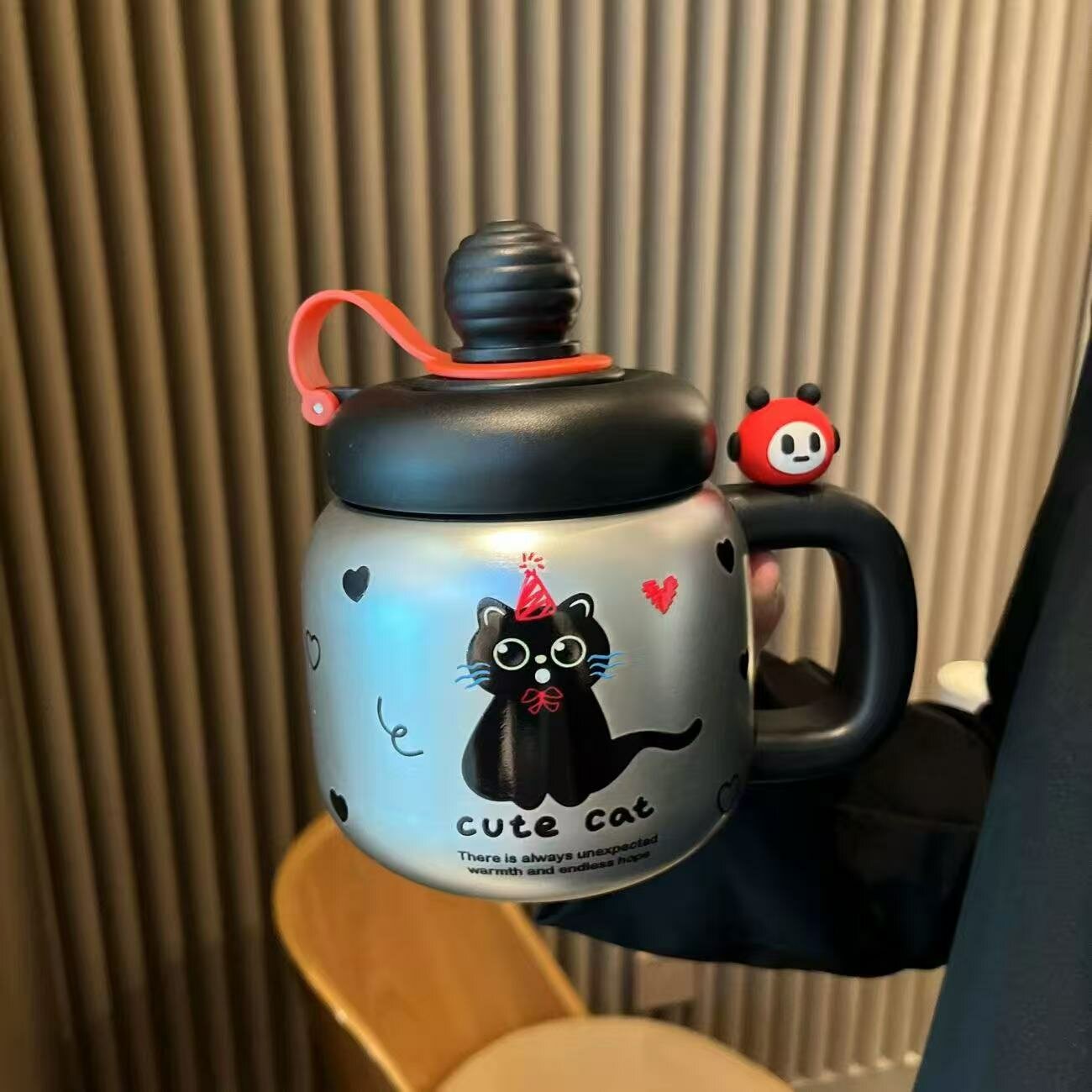 Высококачественная изолированная кружка из нержавеющей стали 316, 800 мл, большая емкость, с ручкой и трубочкой, новая кружка для воды