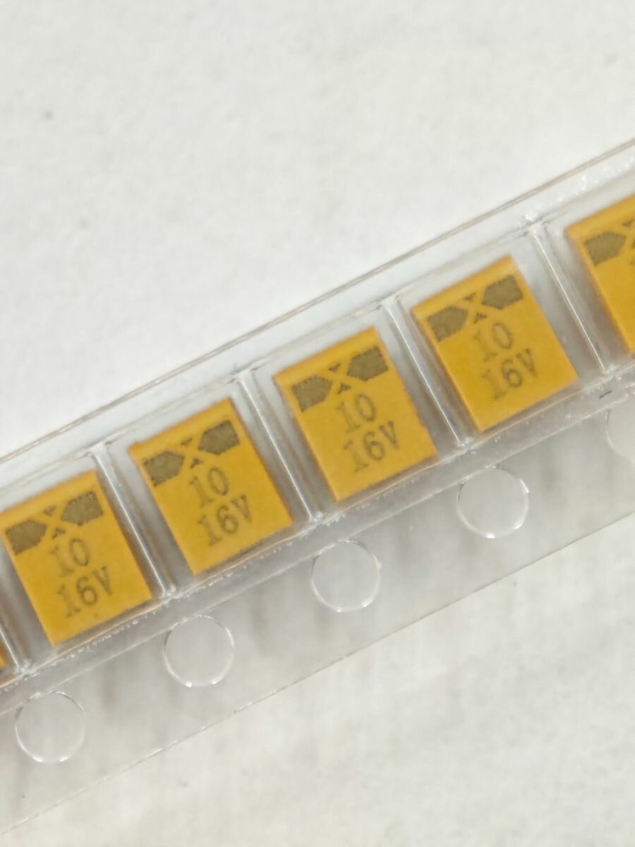 10шт 10uF 16V(10мкф 16В) Размер: 3528 типB 3.5*2.8*1.9мм Танталовый конденсатор