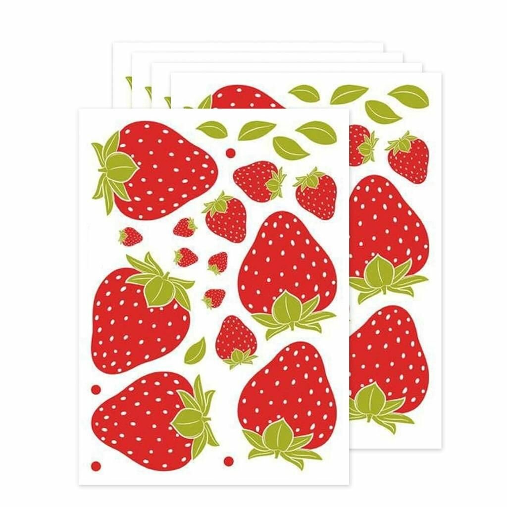 Наклейки на стену с клубникой