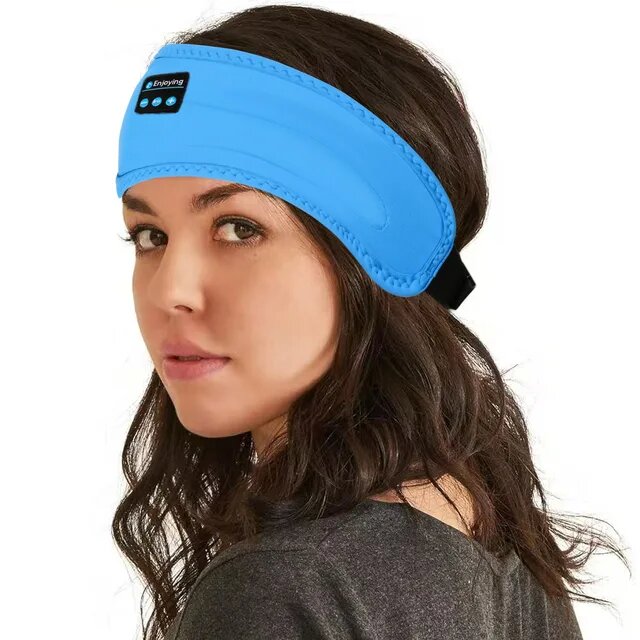 HYE Bluetooth Наушники Спортивная повязка на голову для сна Эластичные беспроводные наушники Музыкальная маска для глаз Беспроводные Bluetooth наушники Повязка на голову