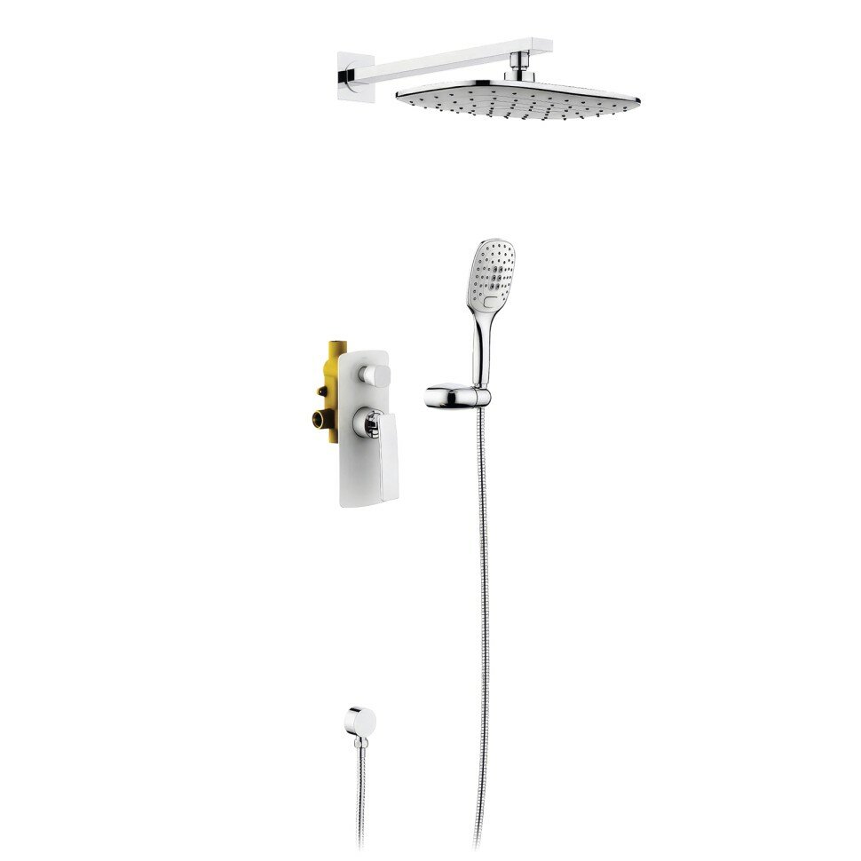 Душевая система встроенная Timo Helmi SX-4069/00-16SM хром-белый