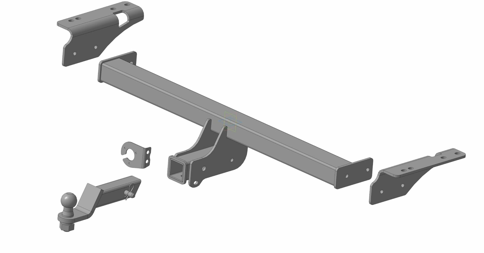 Фаркоп для JAC T9 2024-, Sollers ST9 2025- съемное крепление шара под американский квадрат Трейлер.8320