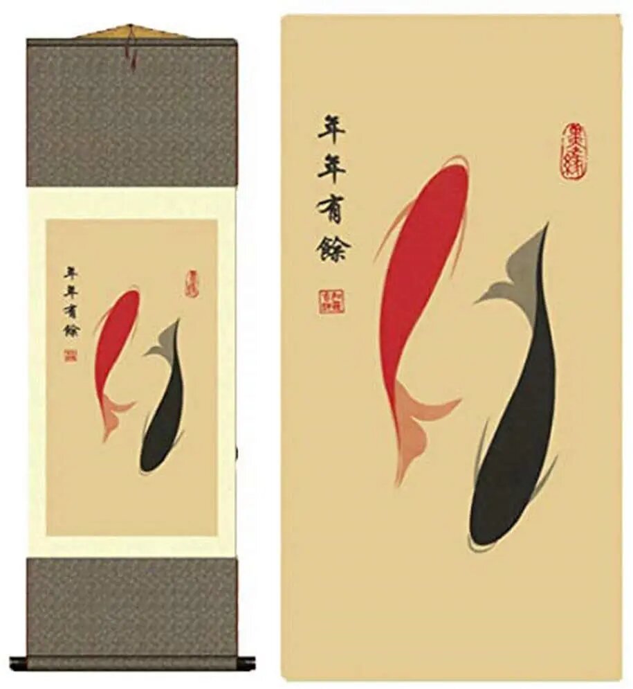 Свиток шелковый китайский, Scroll painting 23
